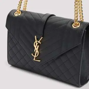 Saint Laurent Saffiano Leather Envelope Bag