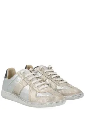 MAISON MARGIELA Iridescent Replica Sneakers - Silver