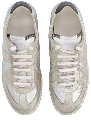MAISON MARGIELA Iridescent Replica Sneakers - Silver