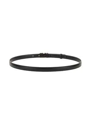 FERRAGAMO Gancini Leather Belt - Black