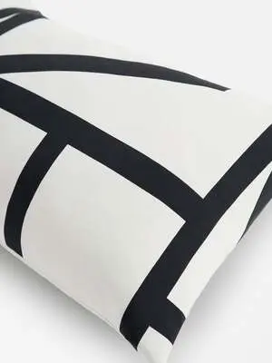 TOTEME Padded Pillow With All-over Monogram Print