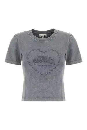GANNI Cotton T-shirt - Multicolor