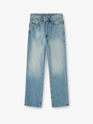 DIESEL® 1980 D-eeper Blue Denim Relaxed Fit Jeans - Multicolor