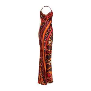 Emilio Pucci Printed Long Halterneck Dress