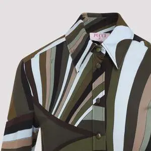 Emilio Pucci Silk Twill "vivara" Print Shirt - Multicolor