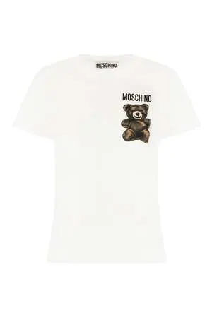 Moschino Cotton T-shirt With Teddy Bear Print - Multicolor