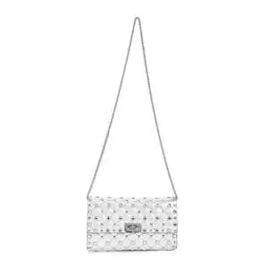 Valentino Garavani Silver Tone Cross Body Bags