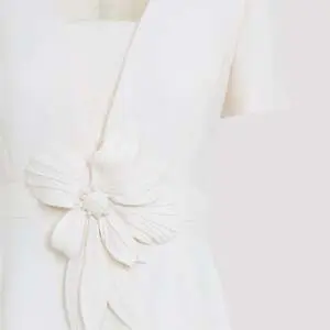 Valentino Garavani Midi Dress In Embroidered Crêpe