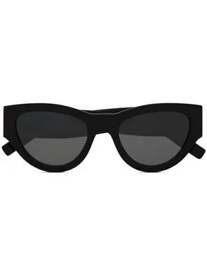 Saint Laurent Cat Eye Sunglasses With Logo Plaque - Multicolor