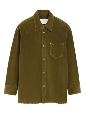 AMI Paris Cotton Overshirt - Multicolor