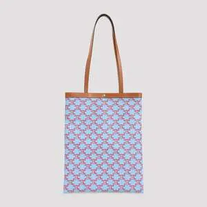 Celine Medium Flat Shopper In Triomphe Canvas