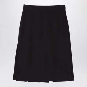 Fendi Grain De Poudre Wool Midi Skirt - Red