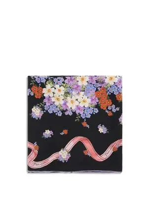 Dolce & Gabbana Silk Scarf With Floral Print - Multicolor