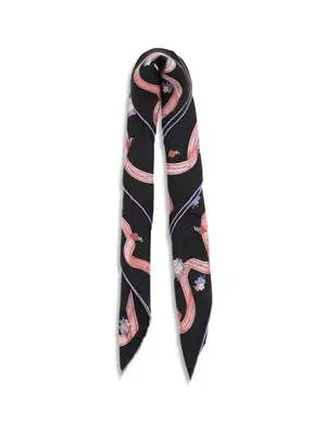 Dolce & Gabbana Silk Scarf With Floral Print - Multicolor