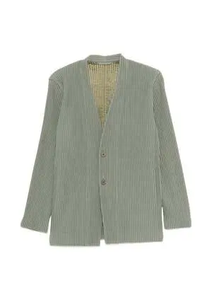 Issey Miyake Pleated Single-breasted Jacket - Multicolor