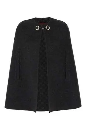 GUCCI GUCCI Horsebit Clasp Cape Coat