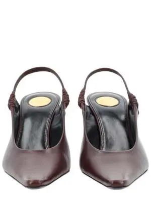 Saint Laurent Décolleté Anne-marie Slingbacks - Brown
