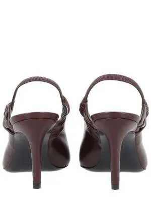 Saint Laurent Décolleté Anne-marie Slingbacks - Brown