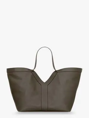 Saint Laurent Y-stitch Hammered Leather Tote Bag - Multicolor