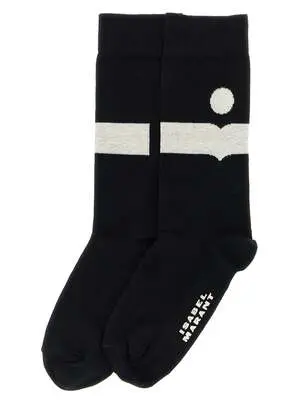 Isabel Marant Étoile Nesson Crew Socks With Logo