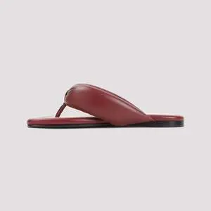 Carven Leather Flip Flops