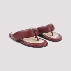 Carven Leather Flip Flops