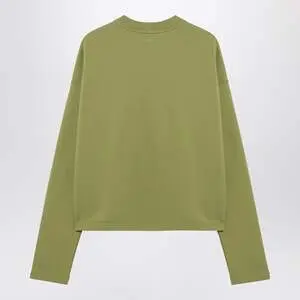 AMI Paris De Coeur Crewneck Sweatshirt - Green