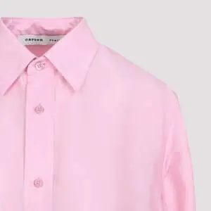 Carven Silk Shirt With Pleated Detailing