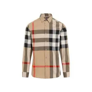 Burberry Check Cotton Shirt - Multicolor