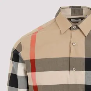 Burberry Check Cotton Shirt - Multicolor