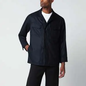 Tagliatore Silk Jacket - Blue