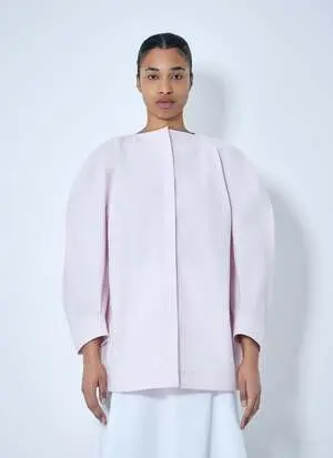 Jacquemus Structured Cotton Poplin Blouse - Pink