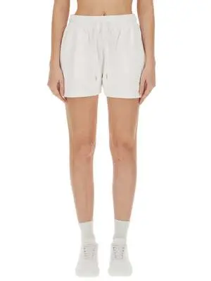 Stella McCartney Logo Cotton Shorts - White