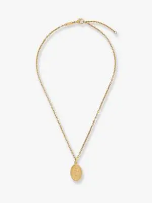 Dolce & Gabbana Dolce & Gabbana Brass Necklace With Oval Charm Multicolor