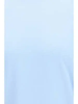 Prada Short Sleeve Cotton Sweater With Raised Collar
