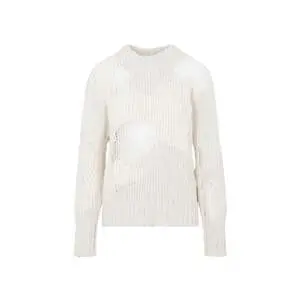 Chloé Distressed Wool Blend Sweater - Multicolor