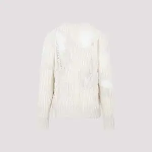 Chloé Distressed Wool Blend Sweater - Multicolor