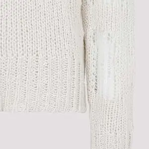 Chloé Distressed Wool Blend Sweater - Multicolor