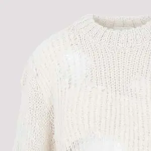 Chloé Distressed Wool Blend Sweater - Multicolor