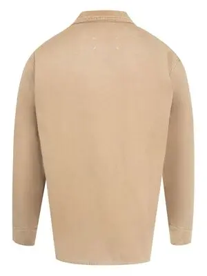 MAISON MARGIELA Beige Herringbone Cotton Sports Jacket