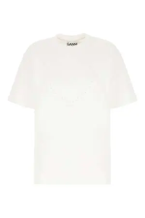 GANNI Embellished Heart T-shirt - Multicolor