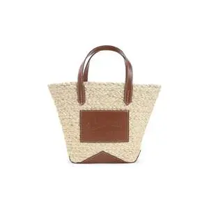 LANVIN Straw Catch Basket Handbag - Multicolor