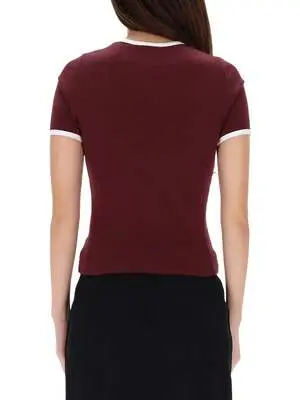 COURREGES Signature Contrast T-shirt - Multicolor