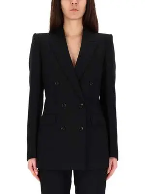 TOM FORD Double-breasted Jacket - Black
