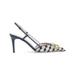 Valentino Garavani Slingback Heels With V Logo Detail