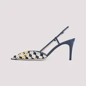 Valentino Garavani Slingback Heels With V Logo Detail