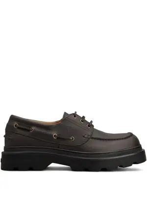 TOD'S Leather Loafers With Rubber Sole - Multicolor