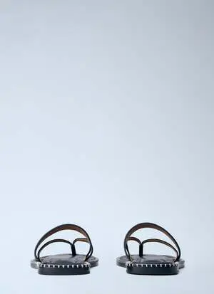 Dries Van Noten Leather Thong Sandals