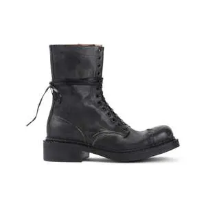 Miu Miu Calf Leather Lace-up Ankle Boots