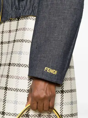 Fendi Embroidered Denim Jacket